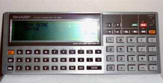 1986 SHARP Pocket Computer Model PC136 In Its Original Box With Manual ...