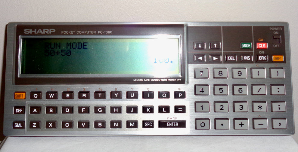 1986 SHARP Pocket Computer Model PC136 In Its Original Box With Manual ...