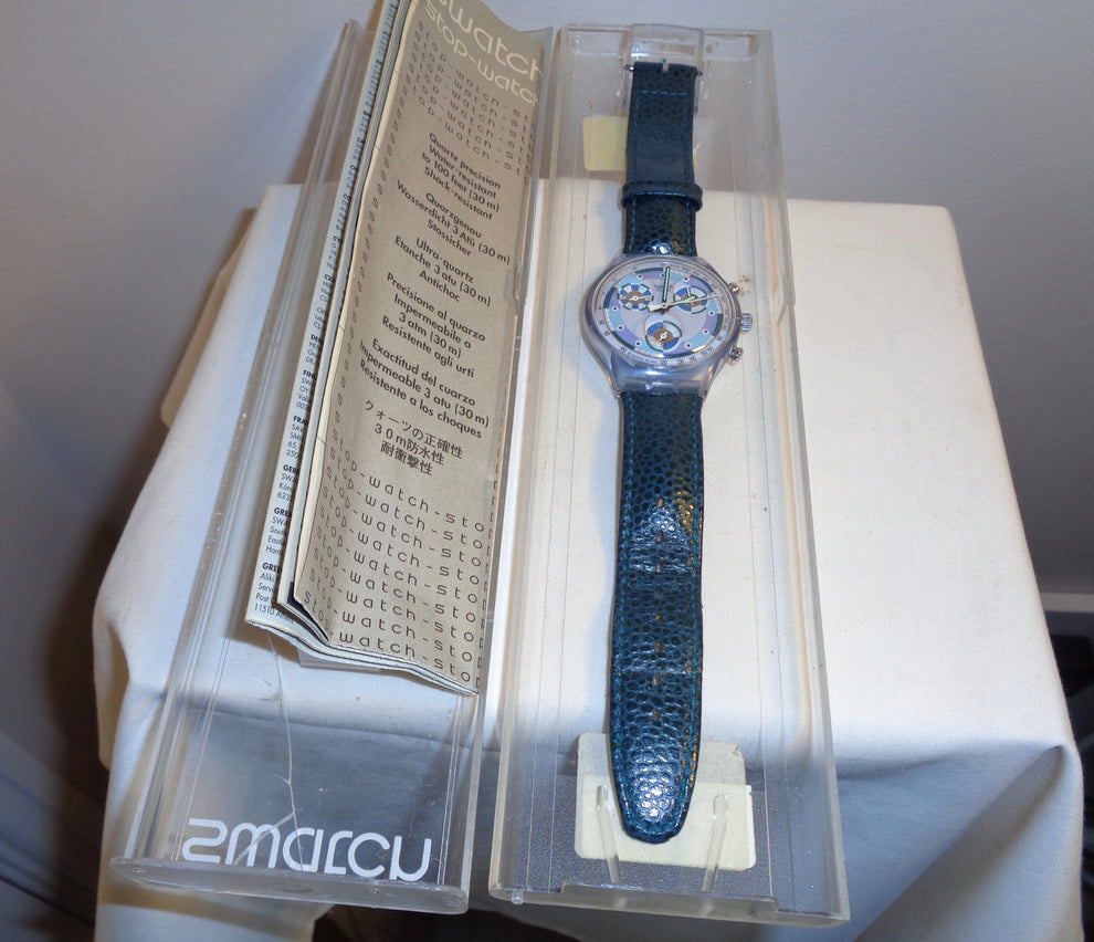 1993 SWATCH Greentic SVC100 Chronograph Watch – Mullard Antiques and ...