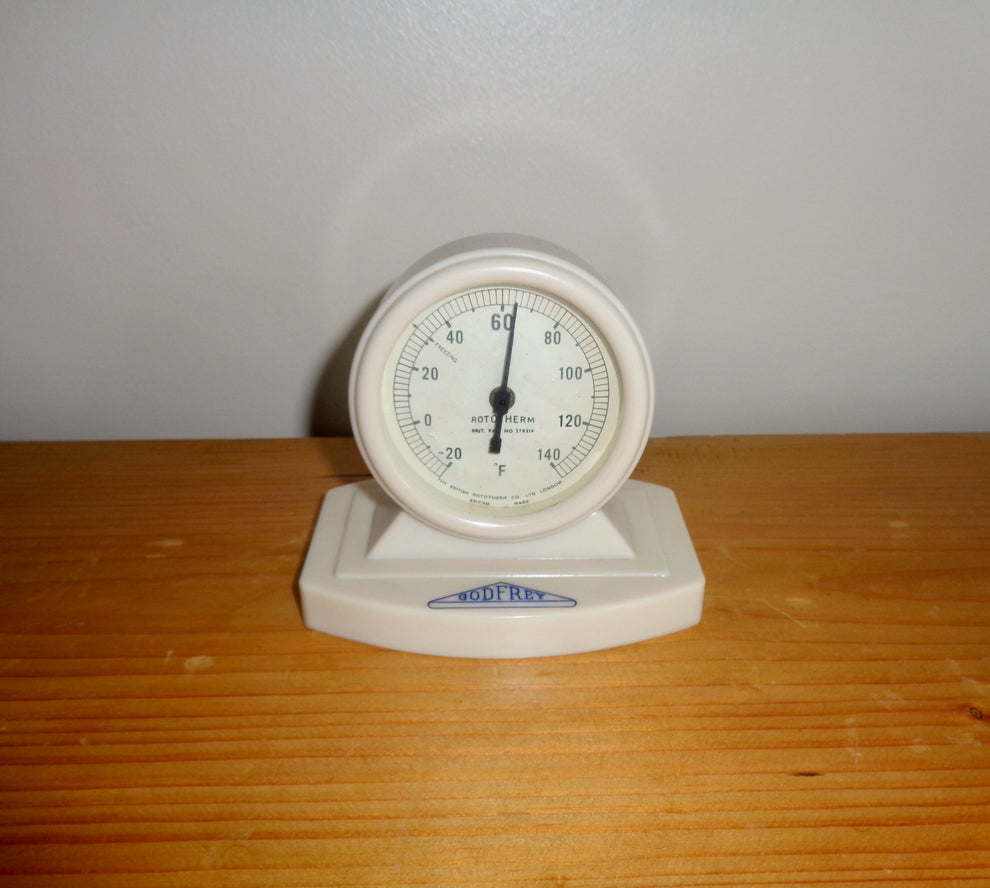 1930s White Bakelite Rototherm Thermometer – Mullard Antiques and ...