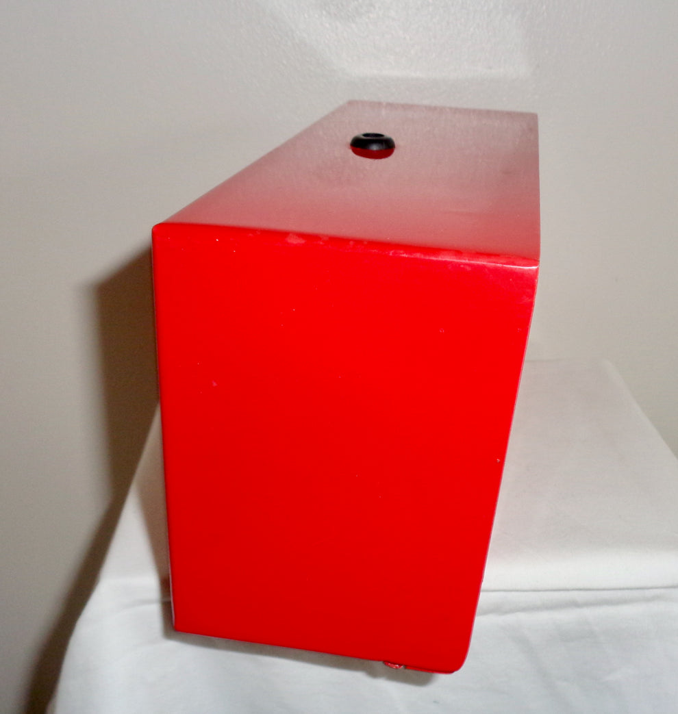 Vintage Audax Battery Powered Self Contained Fire Alarm With Break Gla ...