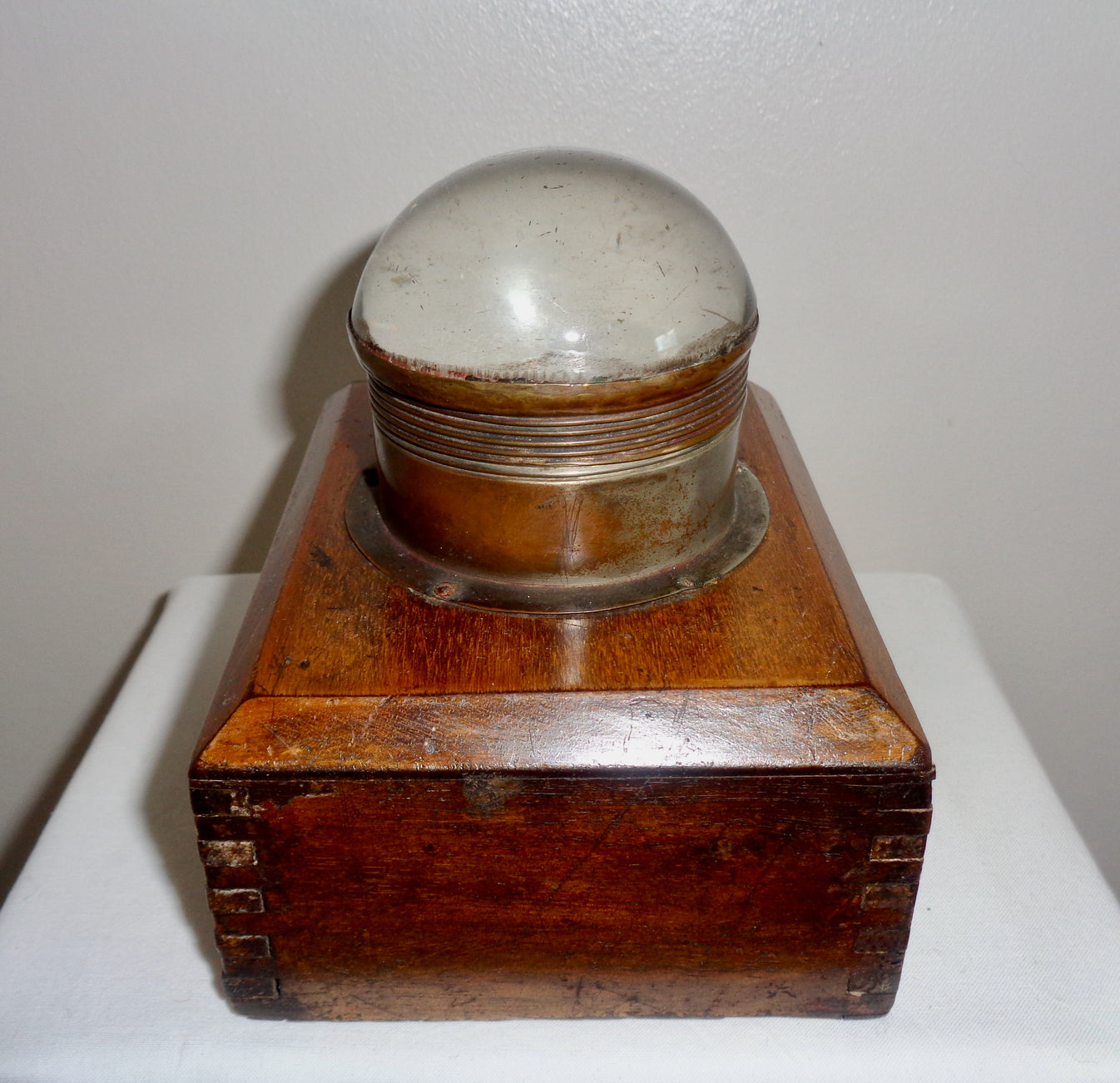 Antique Ever Ready UK Bullseye Bulb Torch / Hand Lamp In A Wood Case ...