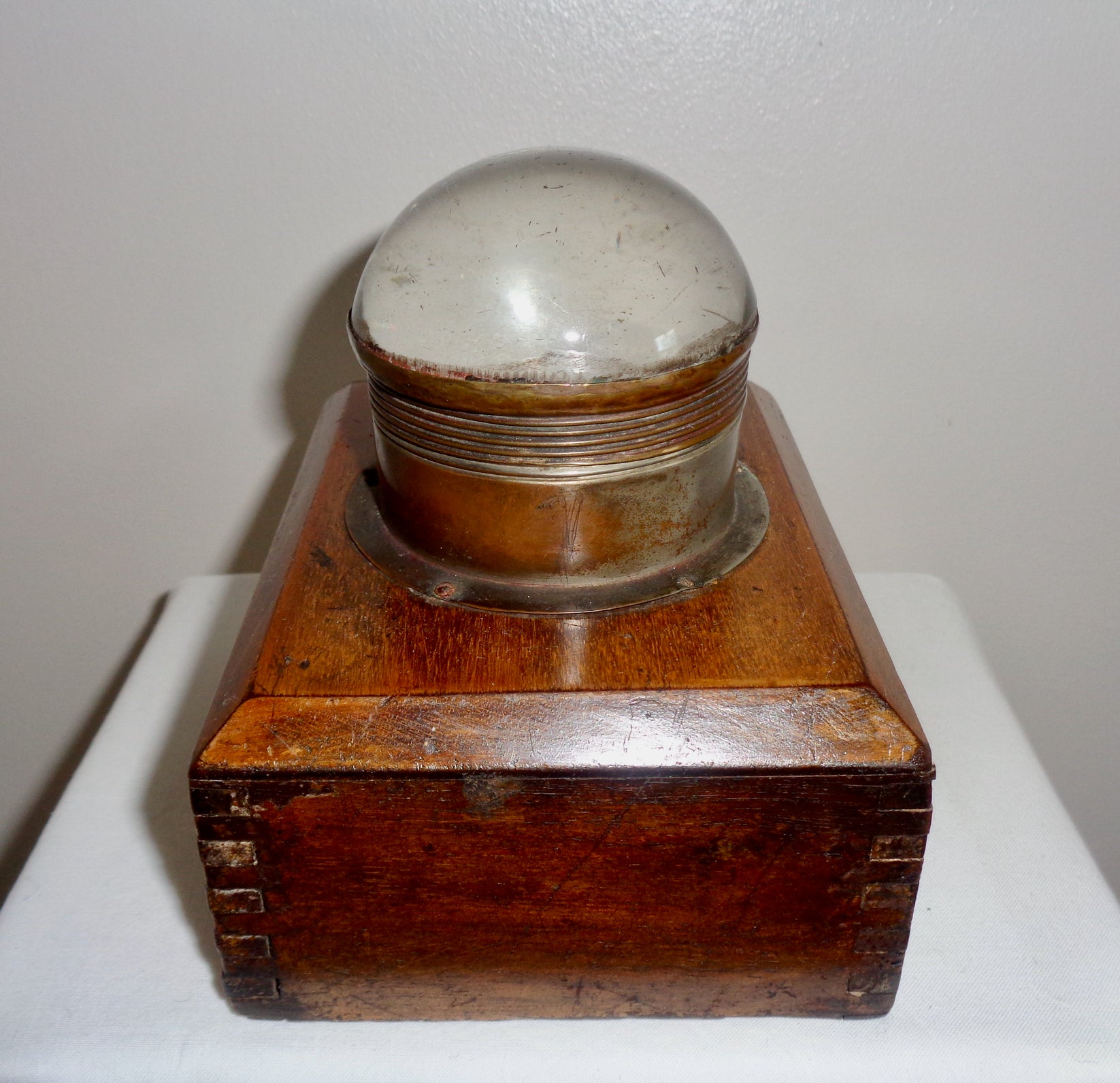 Antique Ever Ready UK Bullseye Bulb Torch / Hand Lamp In A Wood Case ...