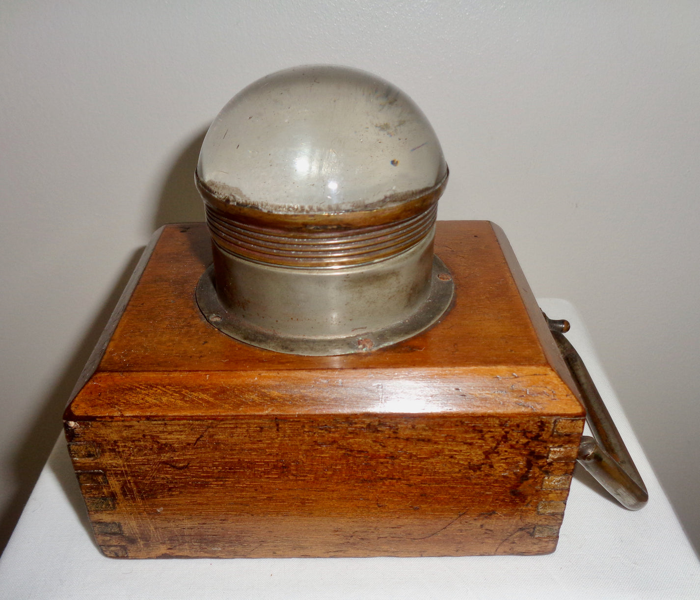 Antique Ever Ready UK Bullseye Bulb Torch / Hand Lamp In A Wood Case ...