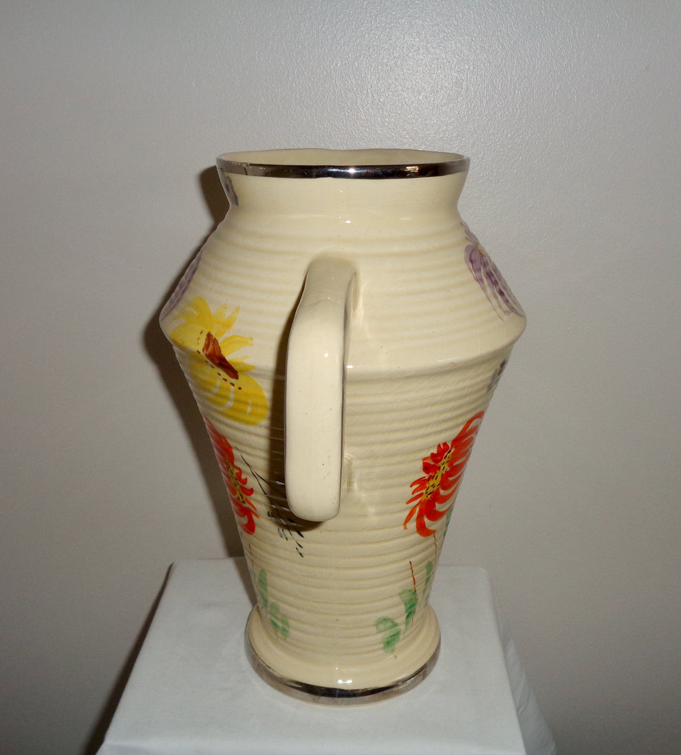 1950s Arthur Wood Pottery Clifton 644 Hand Painted Floral Jug – Mullard ...