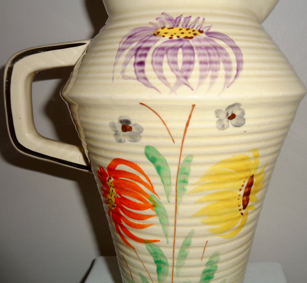 1950s Arthur Wood Pottery Clifton 644 Hand Painted Floral Jug – Mullard ...