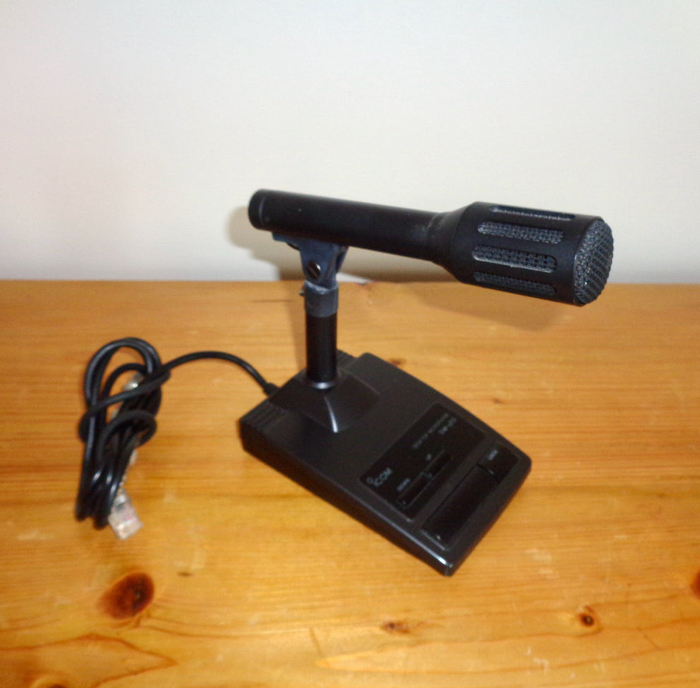 Icom SM20 600 Ohm 8 Pin Base Station Desk Microphone – Mullard Antiques ...