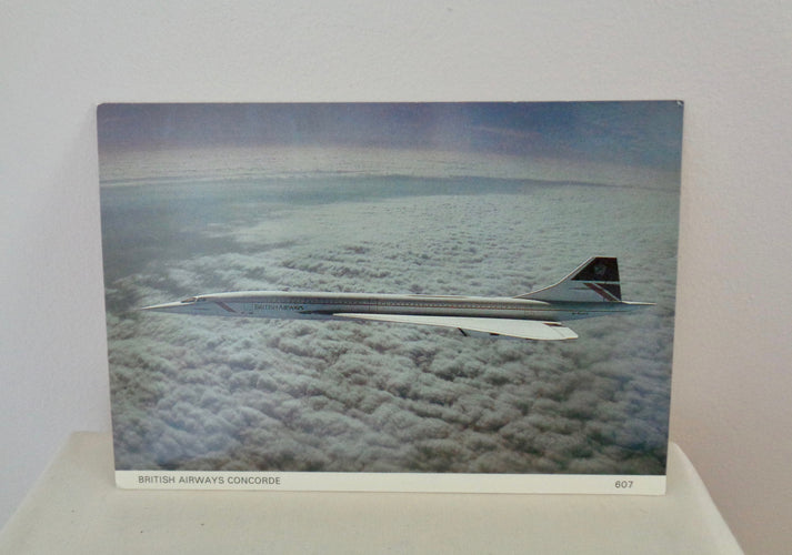 Vintage Concorde Postcard Featuring Concorde In Flight Taken From A To ...