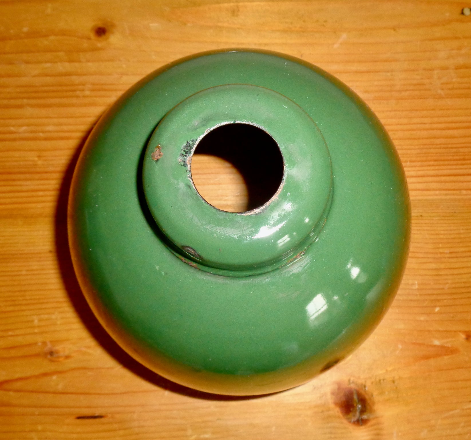 Vintage Green Enamel Industrial Steel Desk Lamp Shade – Mullard ...
