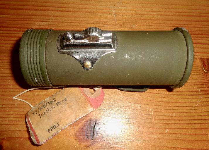Vintage Military Hand Torch With Khaki Green Coated Surface Y3/WB/3841 ...