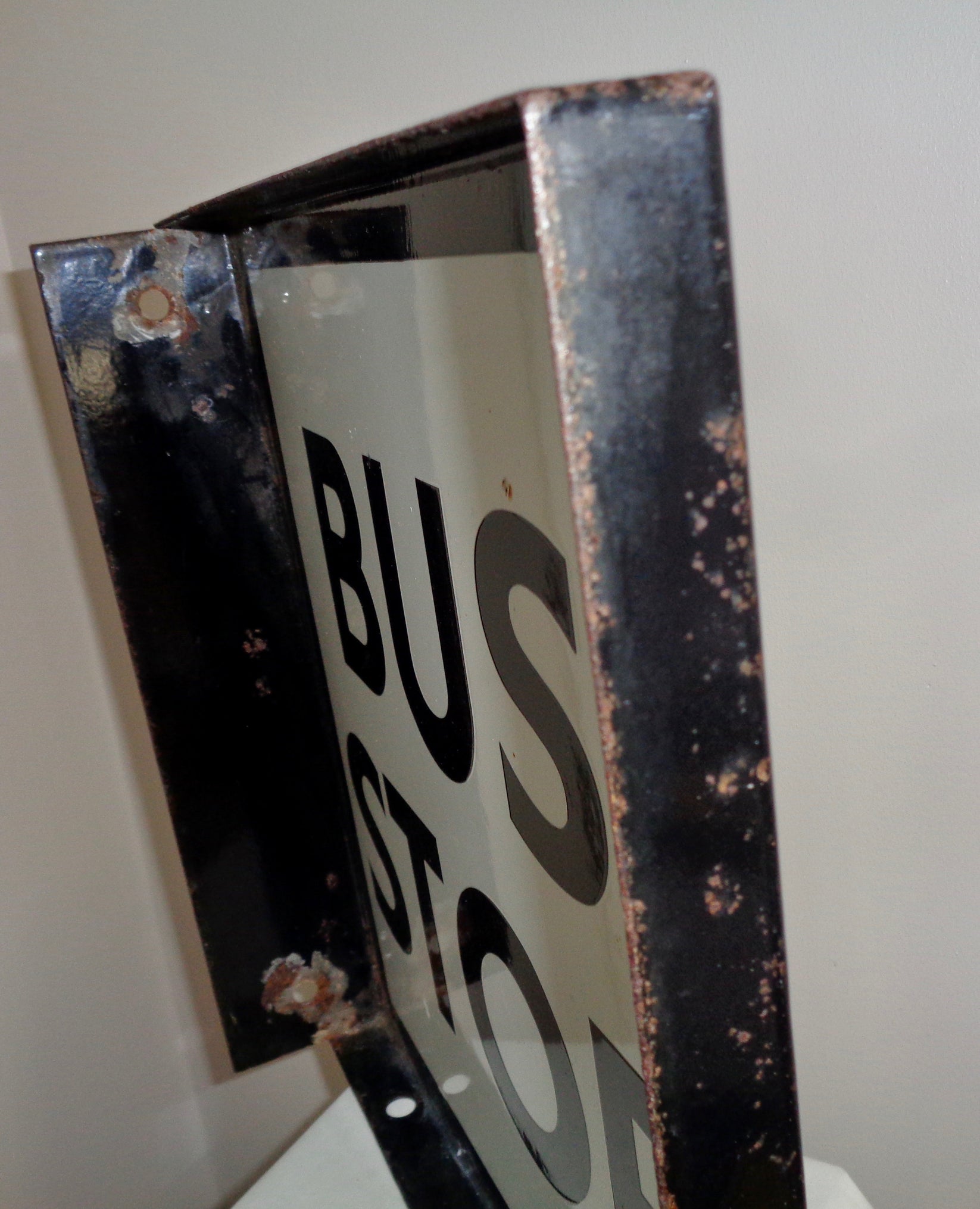 Enamel Aldershot & District Traction Co. Ltd 1960s Bus Stop Sign ...