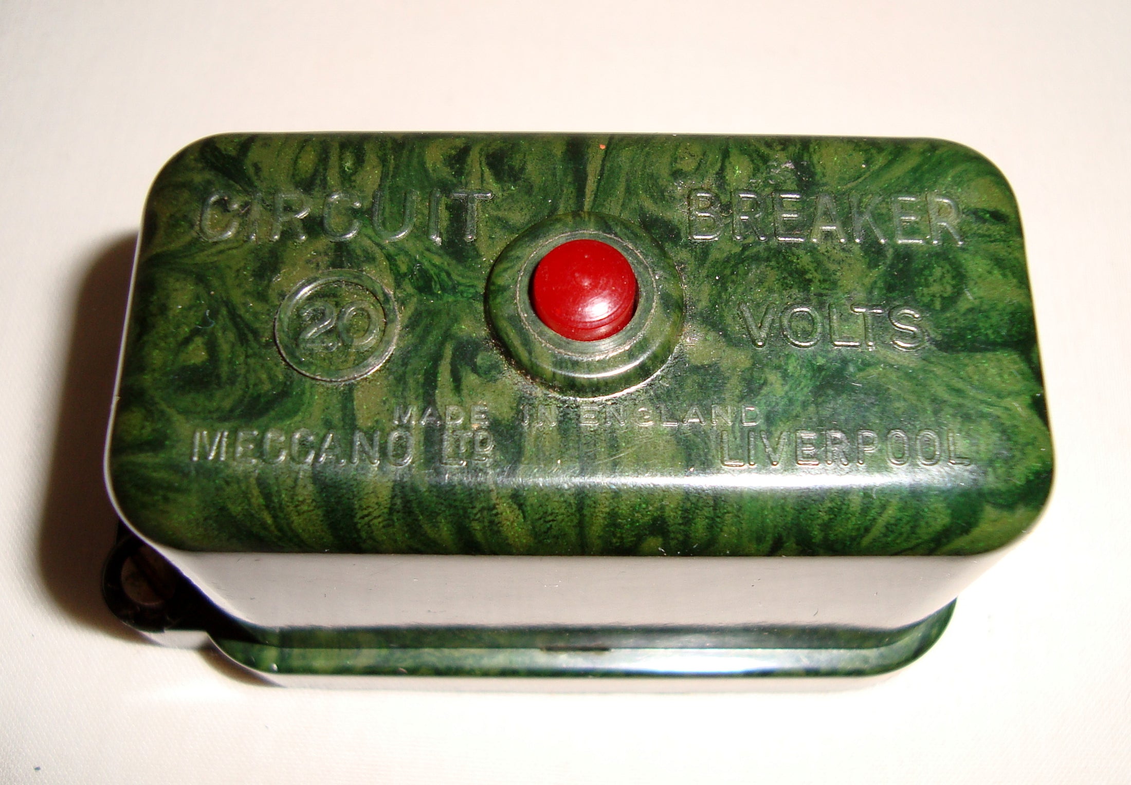 1930s M288 Hornby Meccano 20 Volt Green Bakelite Circuit Breaker ...