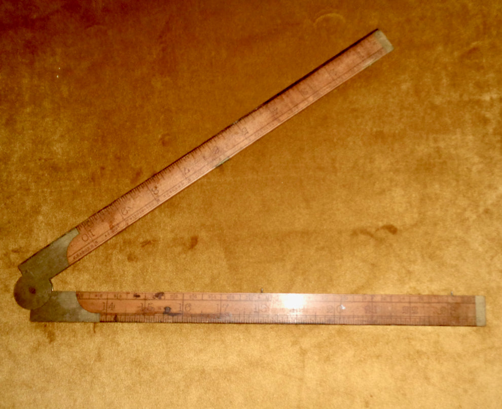 Antique Rabone 2ft Box Wood & Brass Folding Ruler – Mullard Antiques ...