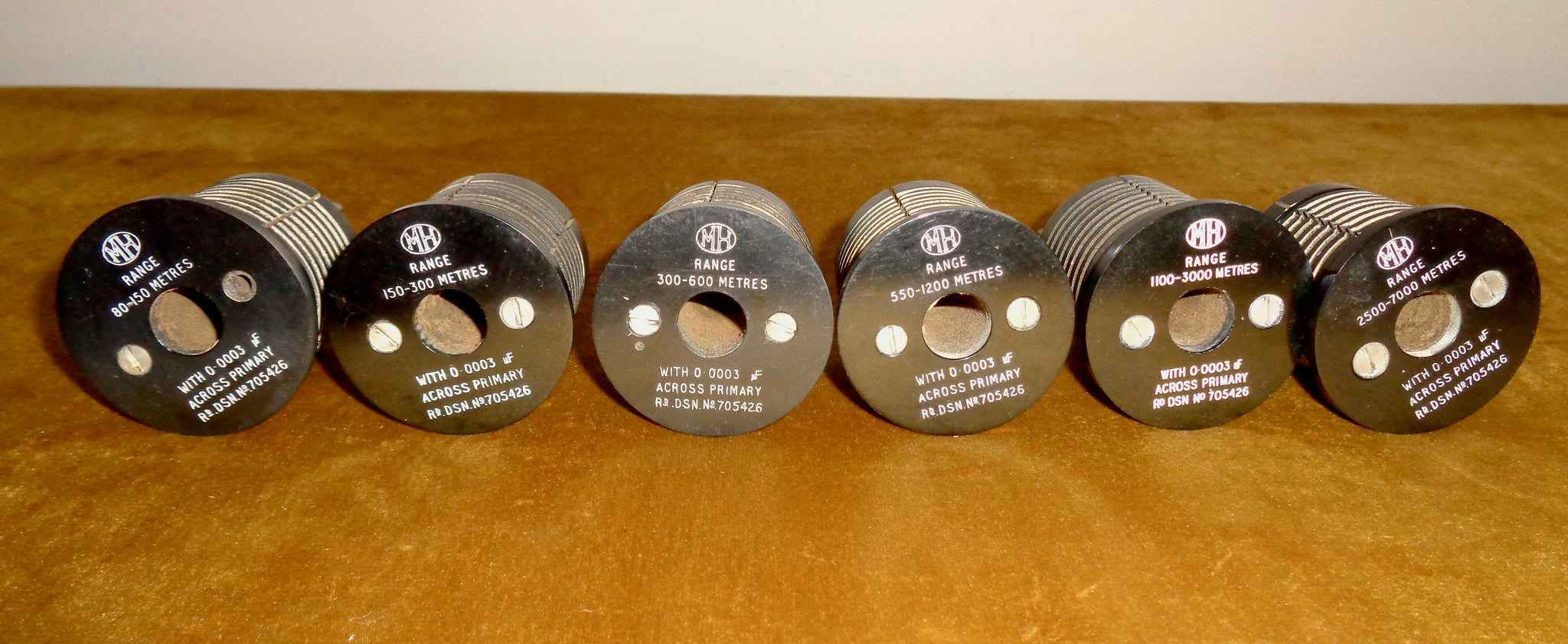 1920s Set of Six McMichael Hesketh MH Barrel Type HF Transformers ...