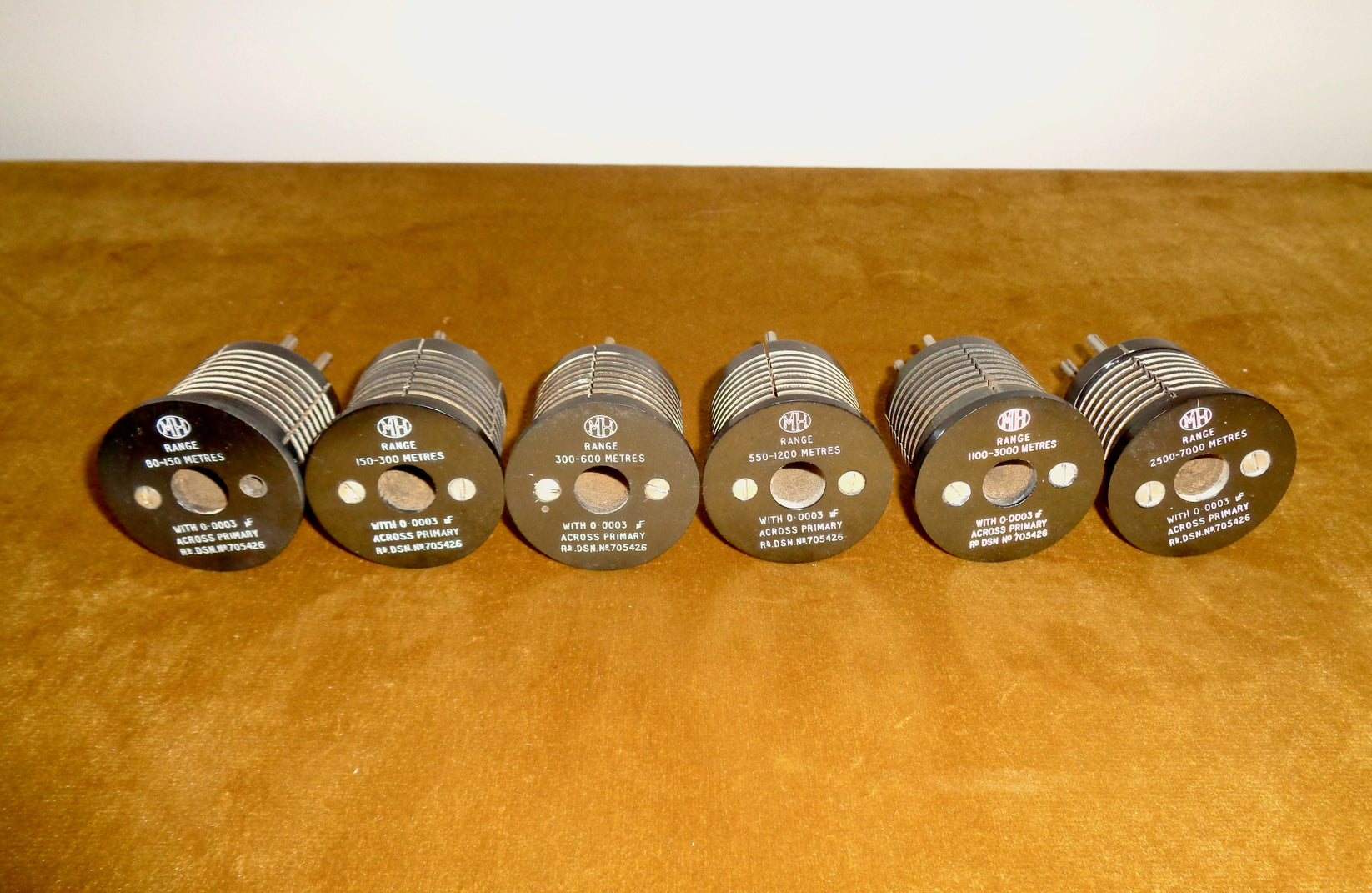 1920s Set of Six McMichael Hesketh MH Barrel Type HF Transformers ...