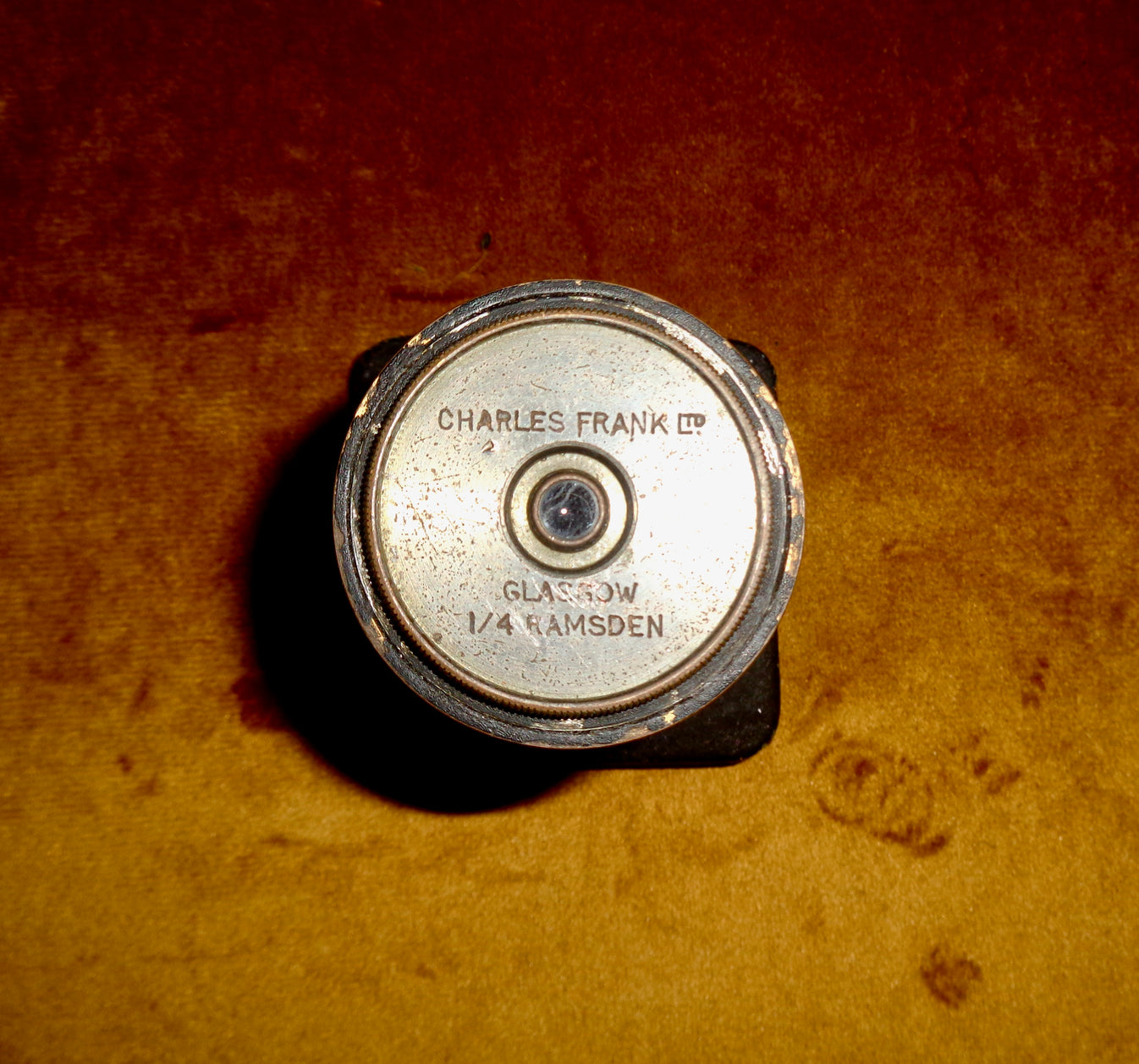 Vintage Charles Frank Ramsden Instrument Eyepiece 1/4" In Black Coated ...