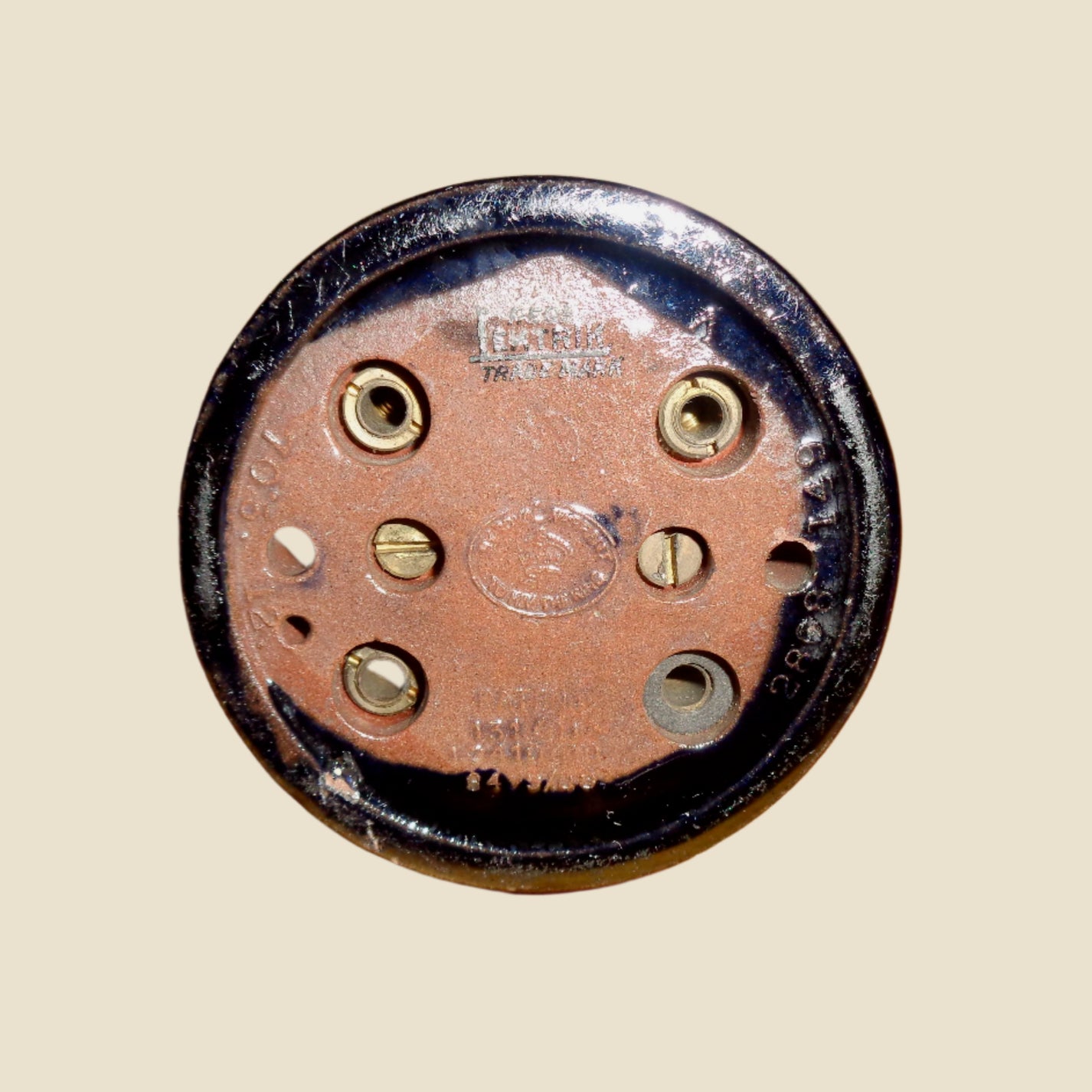 Vintage Lektrik Brass / Brown Ceramic British Toggle Light Switch ...