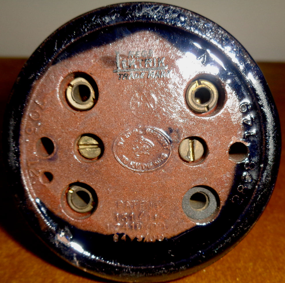 Vintage Lektrik Brass / Brown Ceramic British Toggle Light Switch ...