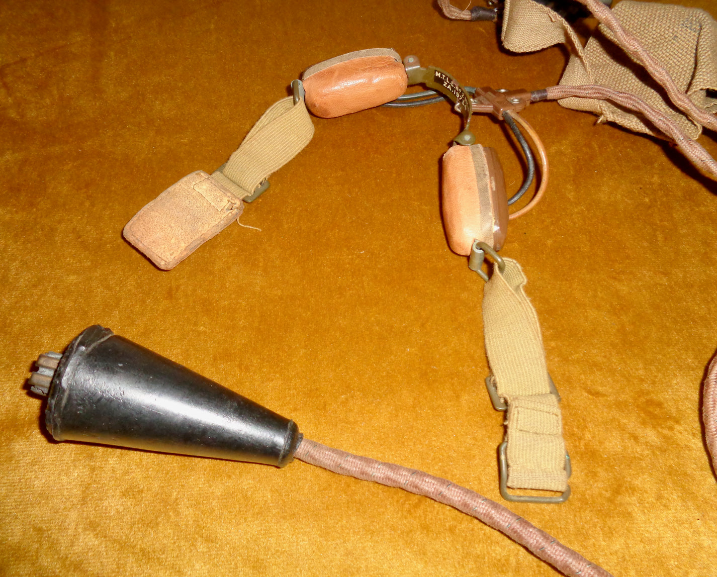 WW2 Wireless Set 46 / WS46 Microphones and receivers headgear no.5 ZA ...