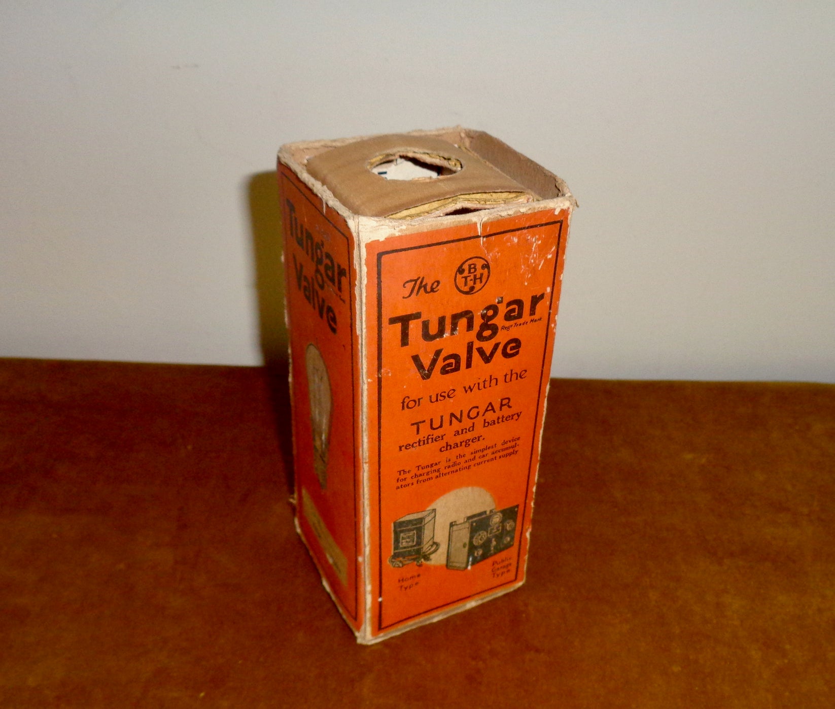 1920s Boxed Tungar Rectifier Valve Made by British Thomson Houston (BT ...