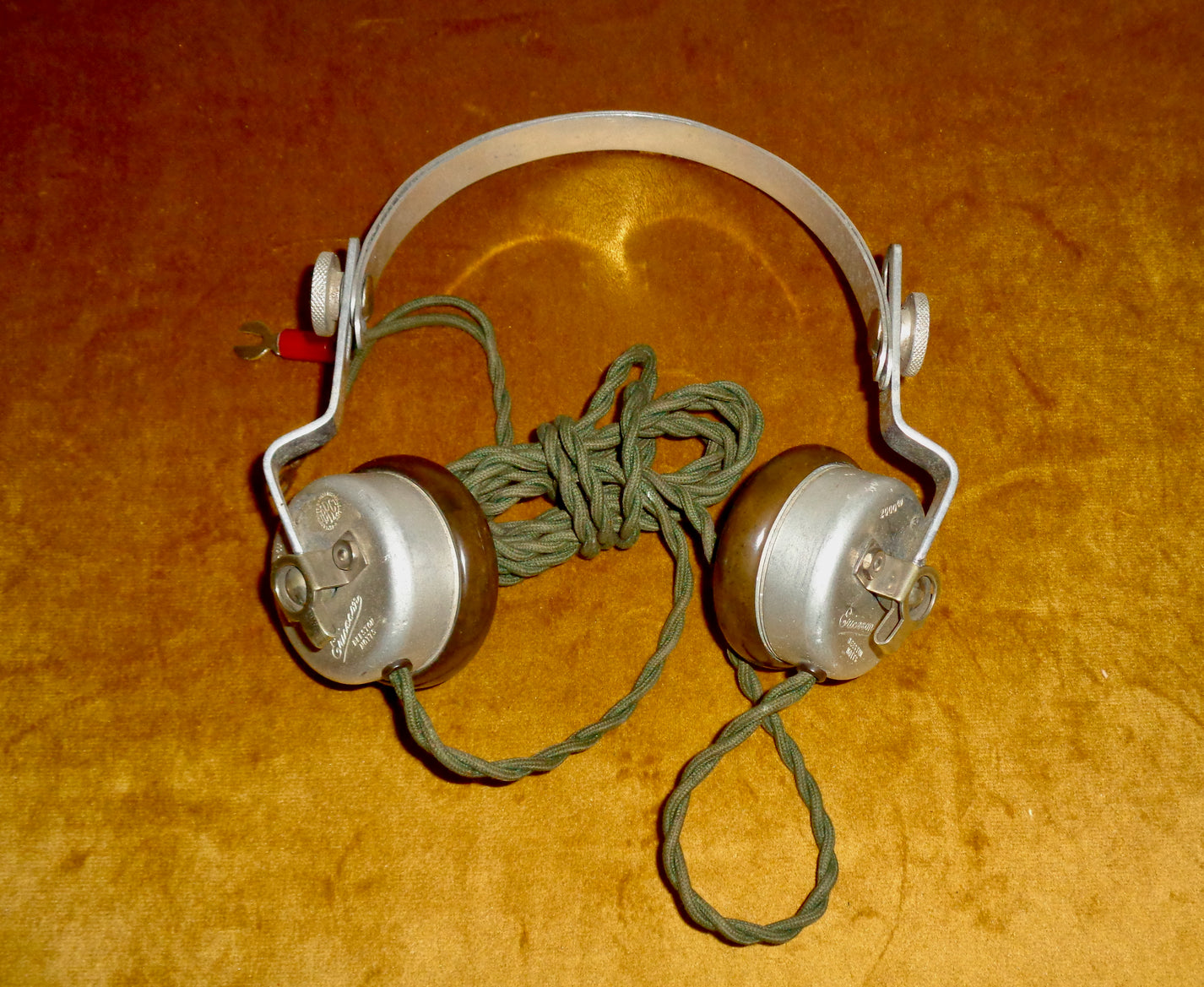 Vintage Boxed Ericsson Type 717 2000 Ohm Headphones Made From Aluminiu ...
