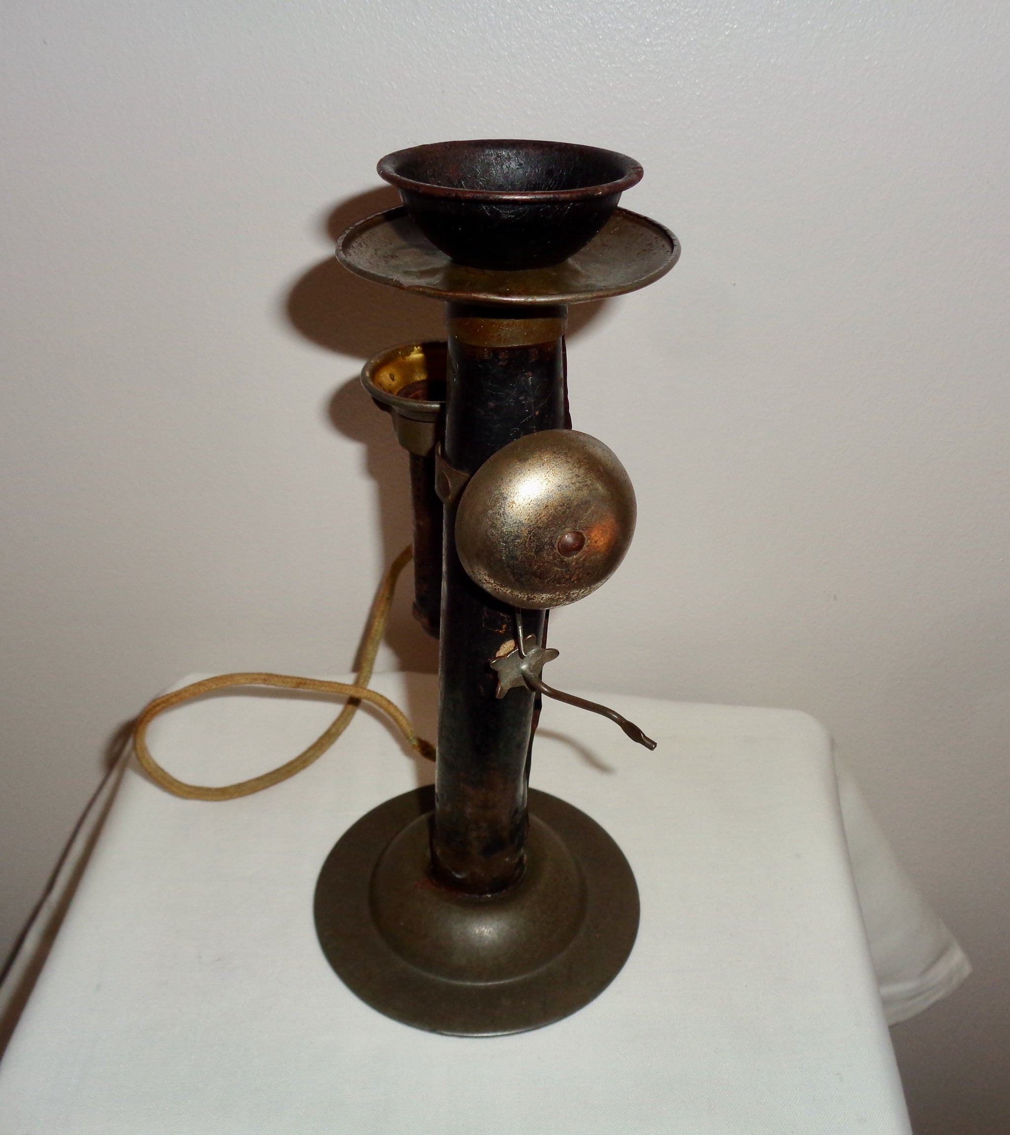 1920s Children's Metal Candlestick Toy Telephone – Mullard Antiques and ...
