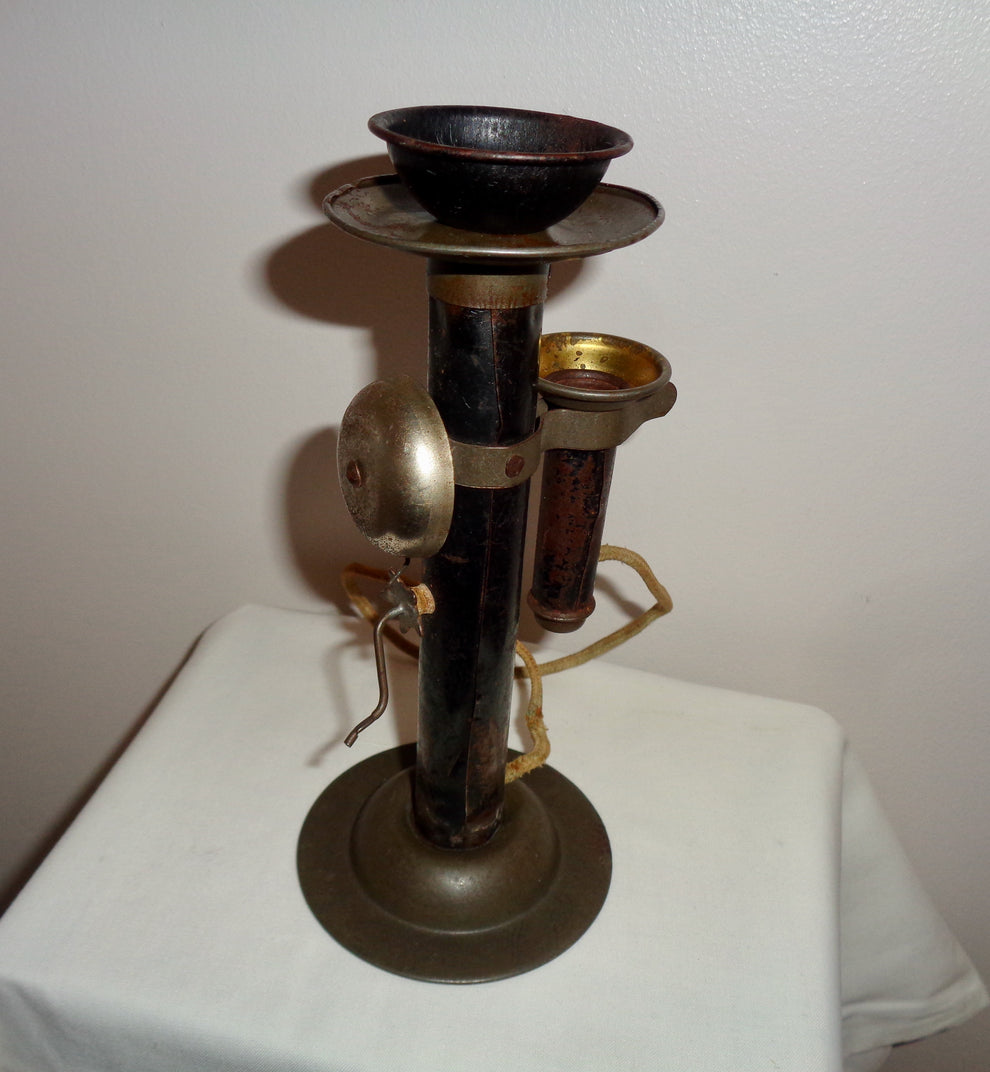 1920s Children's Metal Candlestick Toy Telephone – Mullard Antiques and ...
