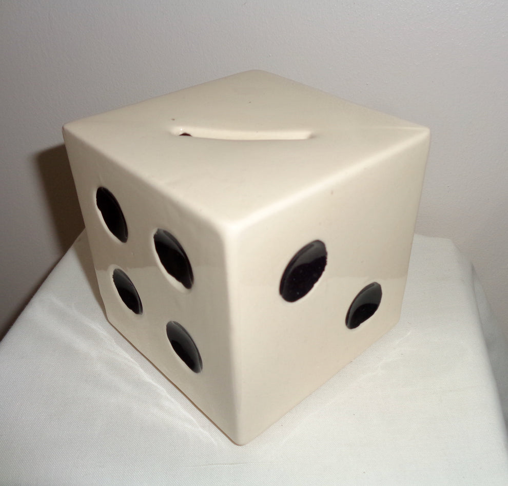 1980s R Moss Ltd Die (Dice) Ceramic Cubic Money Box 1027 – Mullard ...
