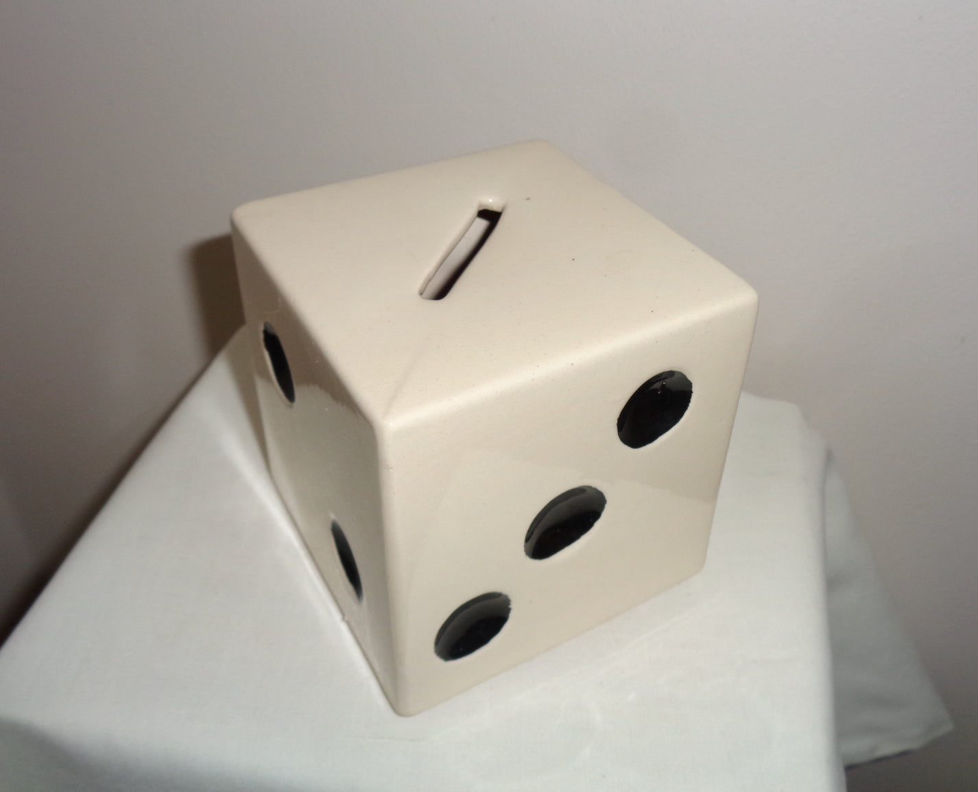 1980s R Moss Ltd Die (Dice) Ceramic Cubic Money Box 1027 – Mullard ...