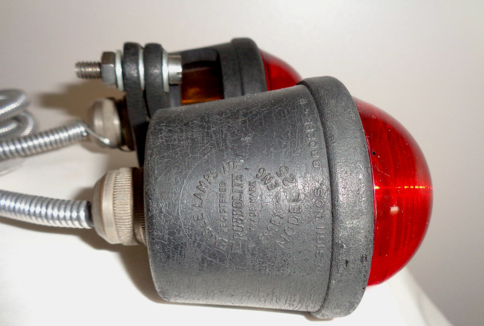 Pair Of Vintage Car Rubbolite Rear Lamps Model 25 – Mullard Antiques ...