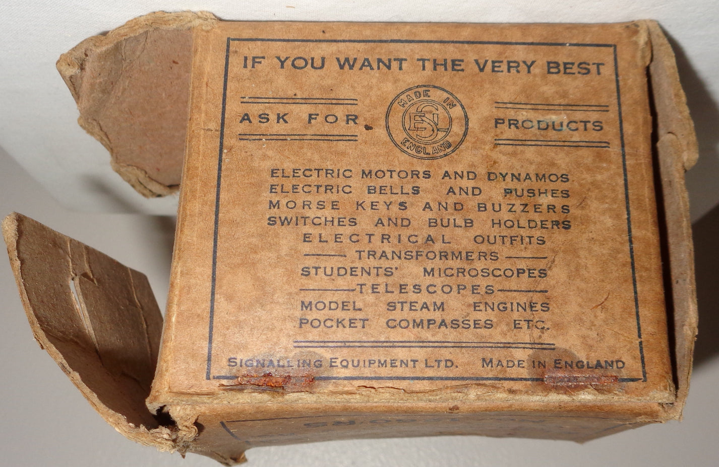 Vintage 4 Volt SEL Electric Motor No. 1260/RS – Mullard Antiques and ...