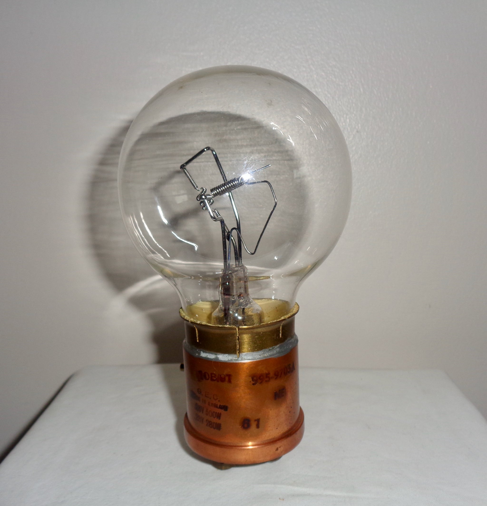 1961 Avro Vulcan GEC 26V/500W 28V/280W Twin Filament Landing Light Bul ...