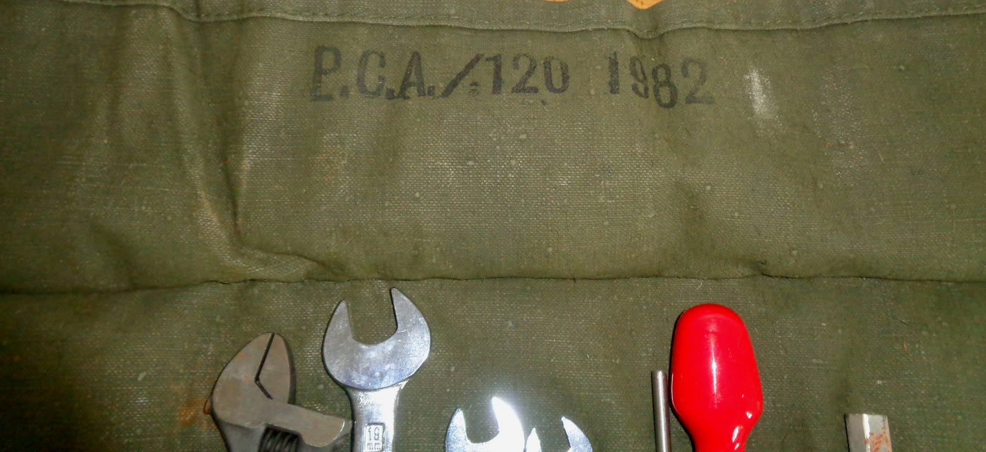Vintage Military Land Rover Canvas Tool Roll With Tools – Mullard ...