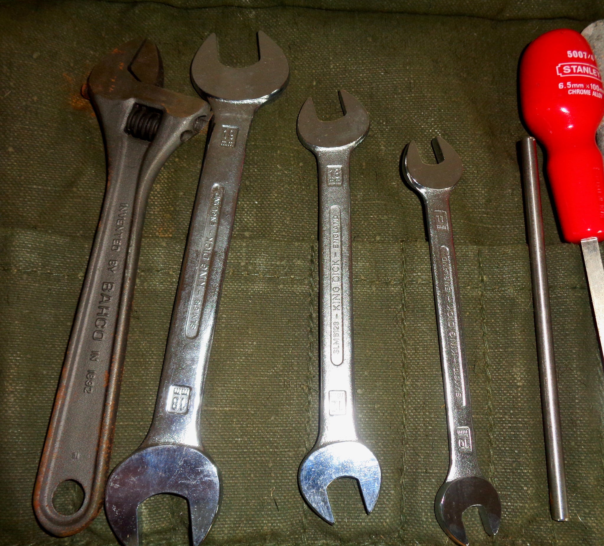 Vintage Military Land Rover Canvas Tool Roll With Tools – Mullard ...