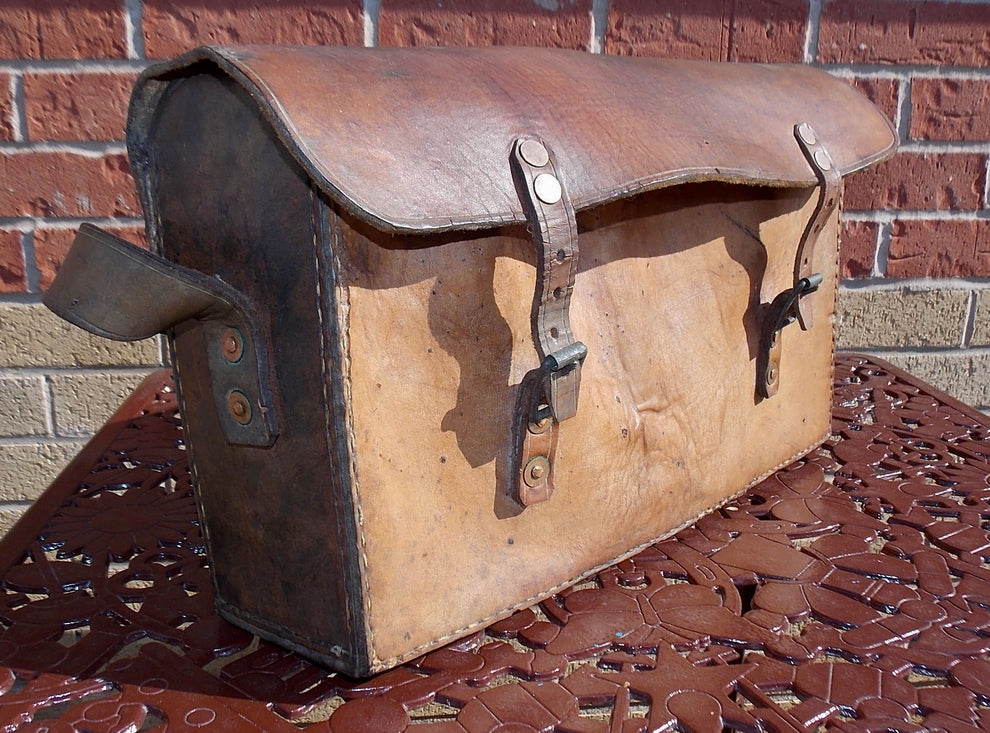 Vintage GPO/Military Brown Leather Shoulder Messenger Bag – Mullard ...