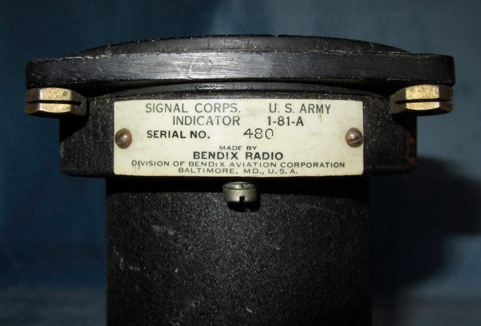 WW2 Bendix Pioneer Radio Compass Indicator US Army 1-81-A – Mullard ...