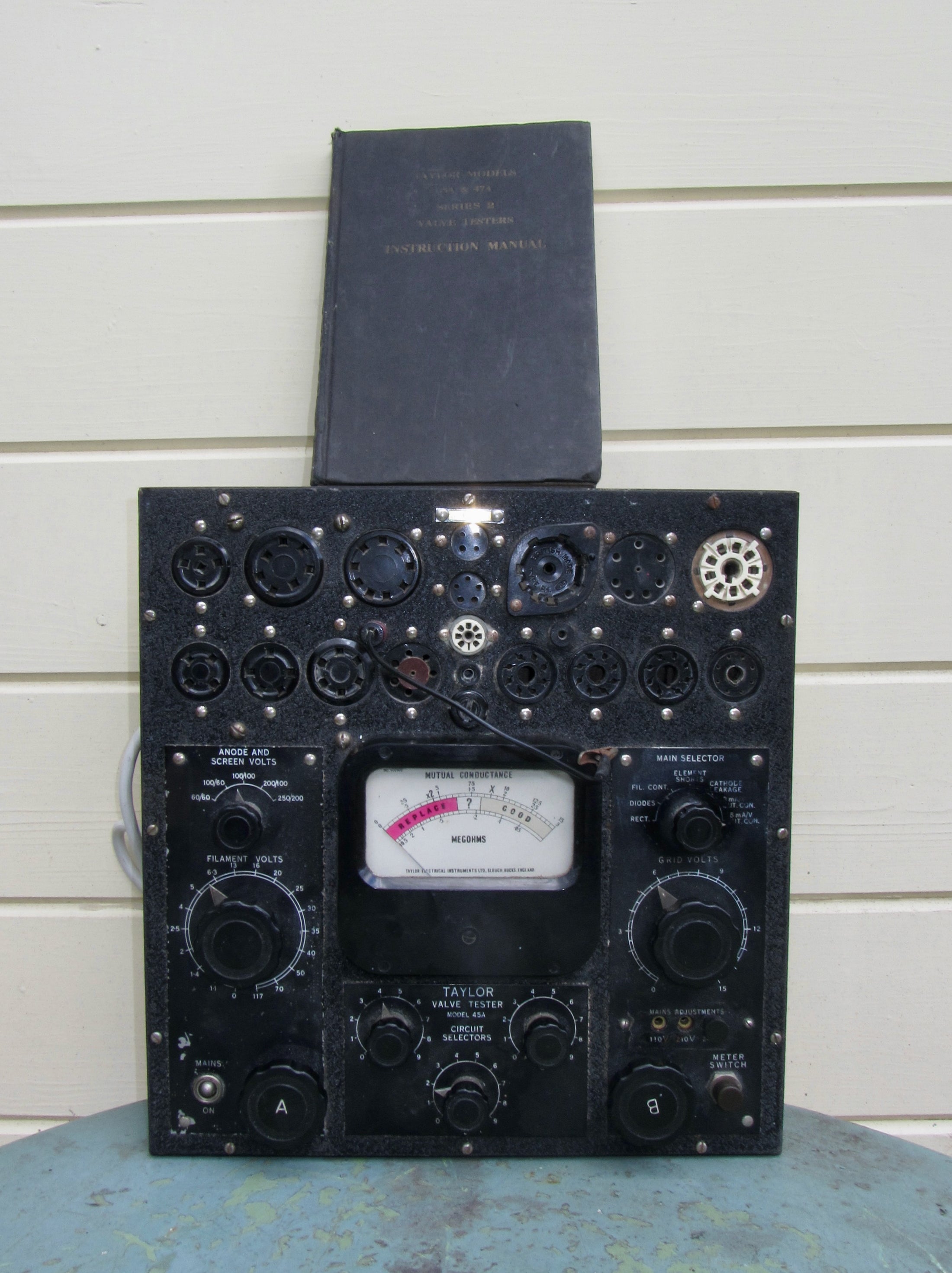 1950s Taylor Model 45A Series 2 Valve Tester With Instruction Manual ...