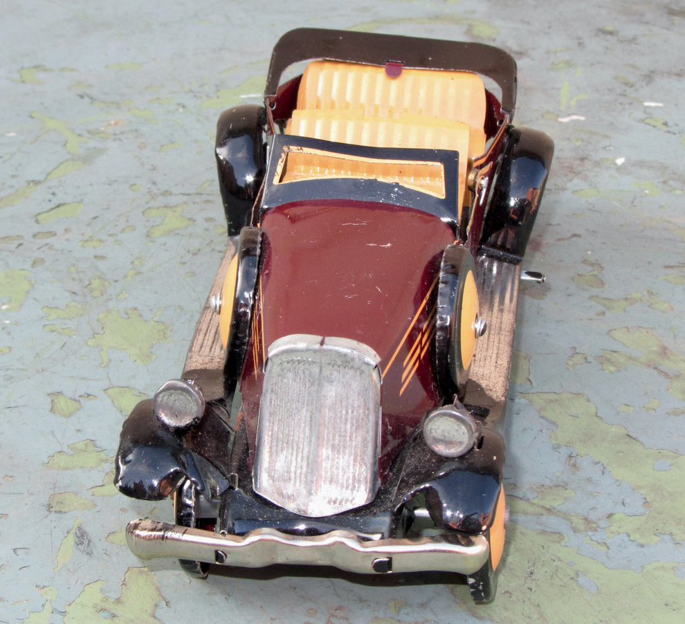 Vintage Tinplate Clockwork Car – Mullard Antiques and Collectibles