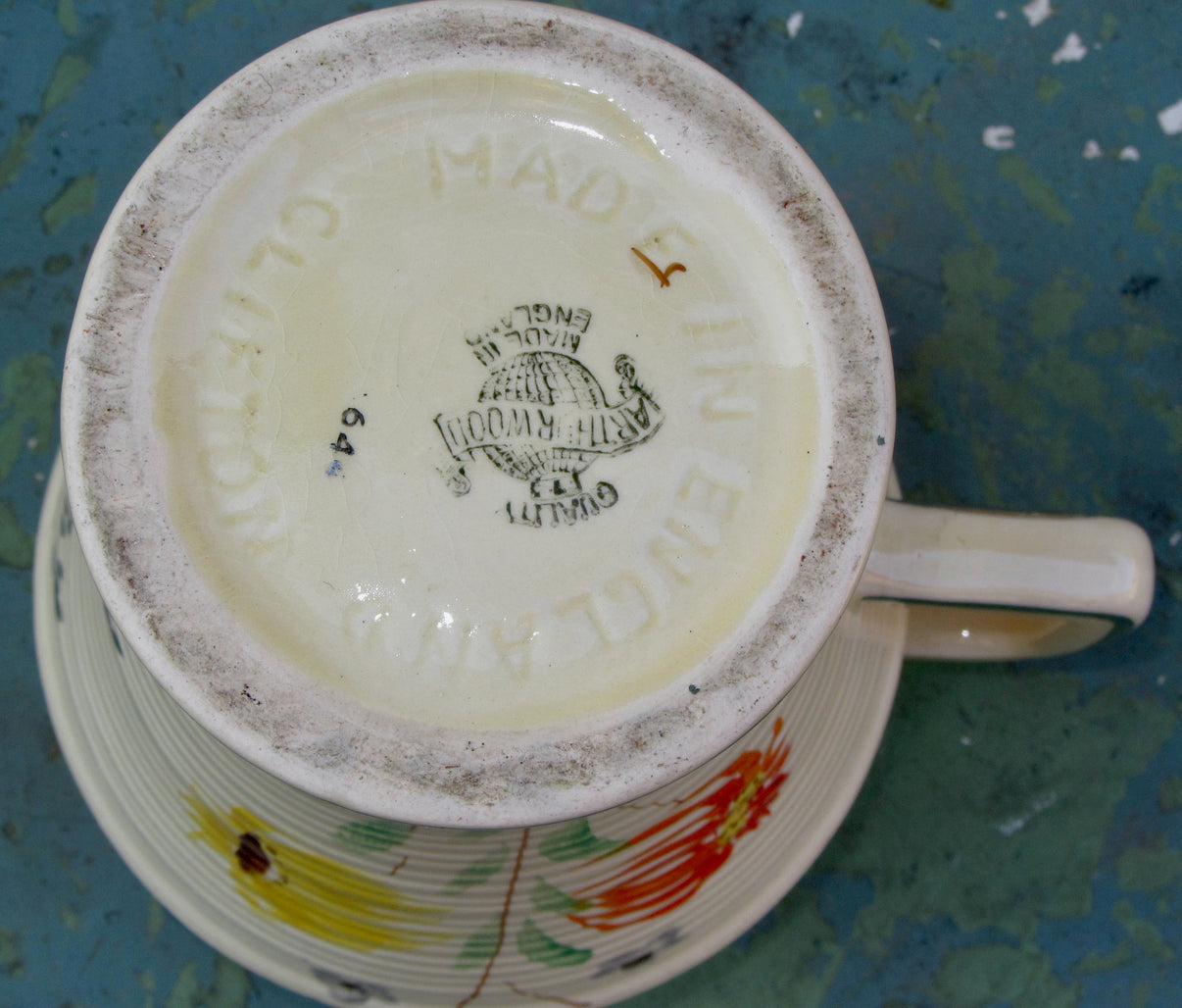 1950s Arthur Wood Pottery Clifton 644 Hand Painted Floral Jug – Mullard ...