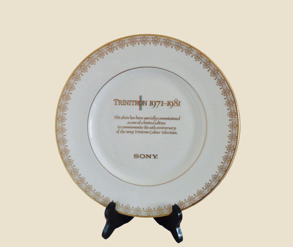 Sony Trinitron Television 10th Anniversary Collector's Plate By Royal ...