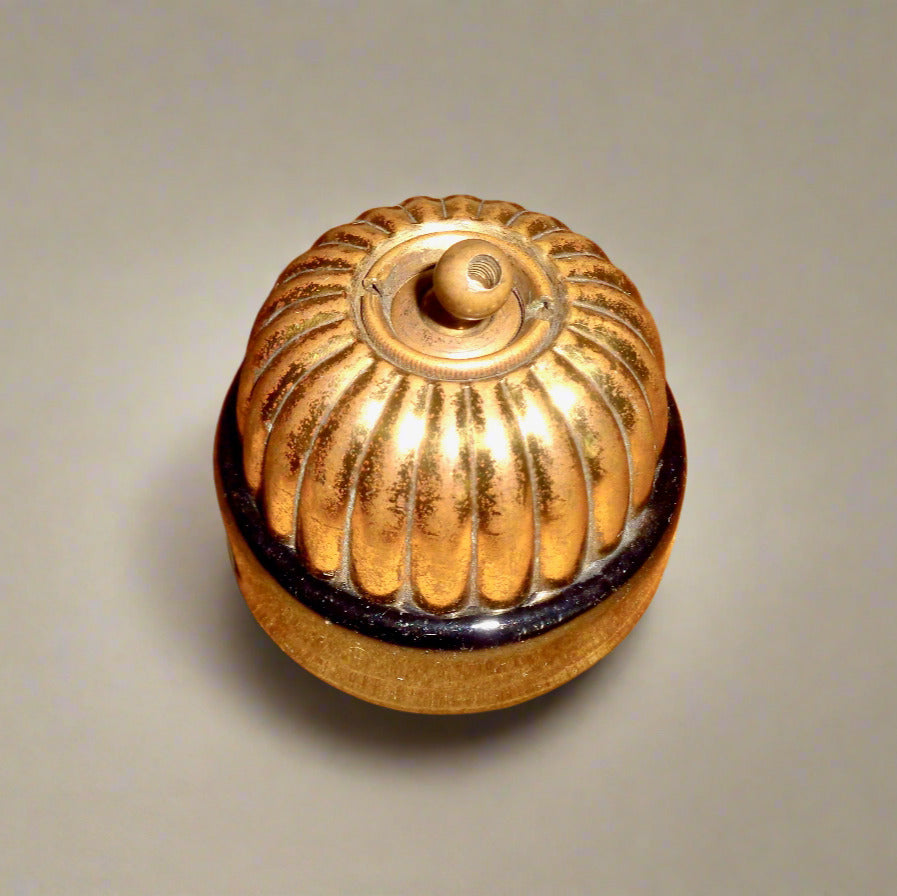 Vintage Lektrik Brass / Brown Ceramic British Toggle Light Switch ...