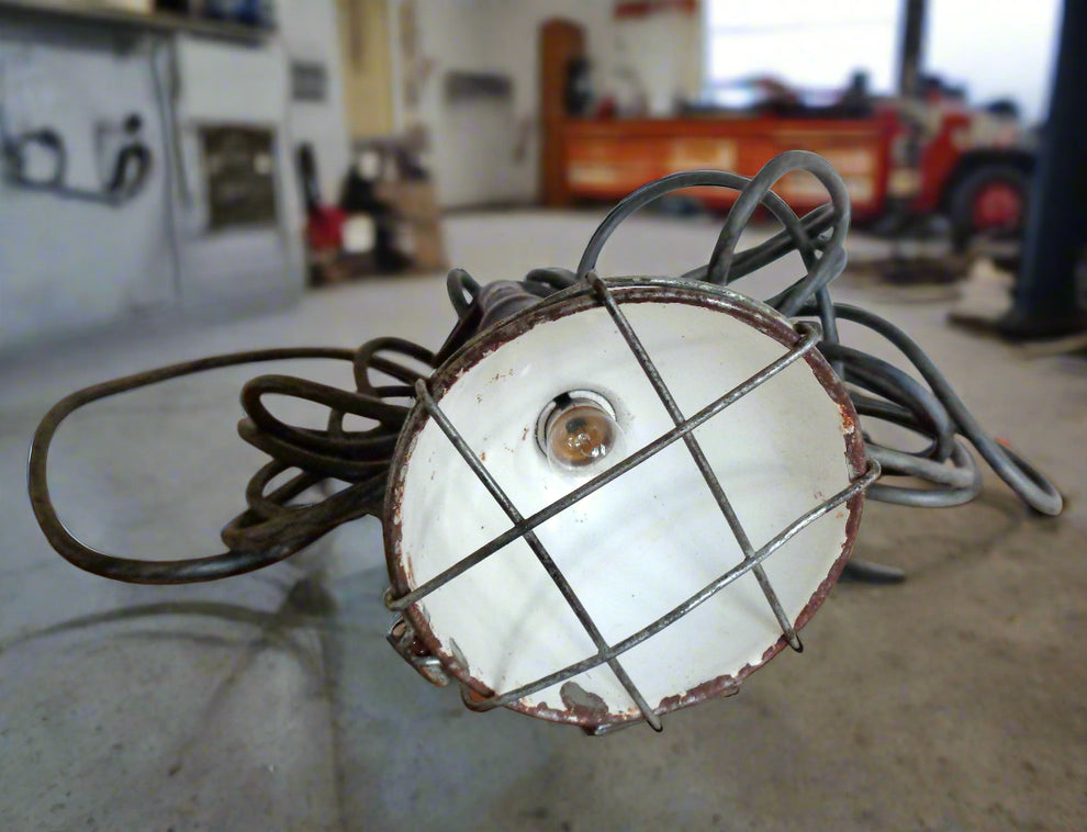 Vintage Military Clip On Vehicle Inspection Light With Power Supply Le ...