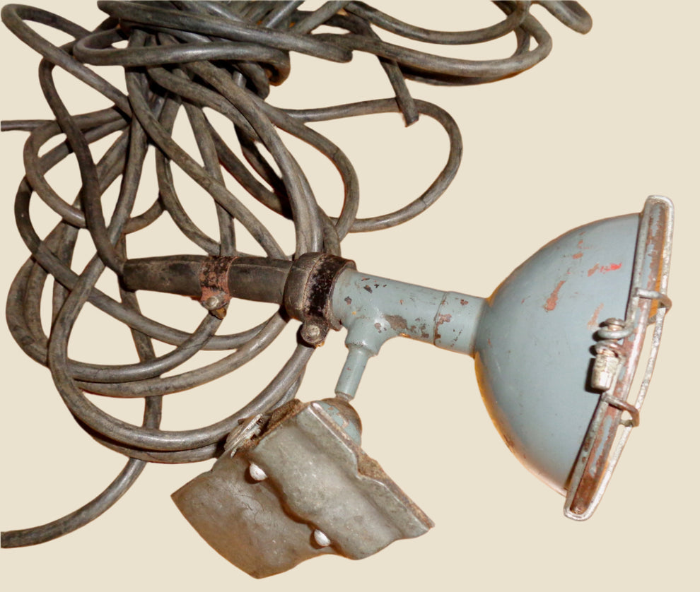 Vintage Military Clip On Vehicle Inspection Light With Power Supply Le ...