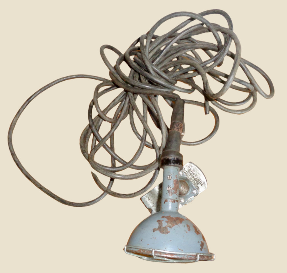 Vintage Military Clip On Vehicle Inspection Light With Power Supply Le ...
