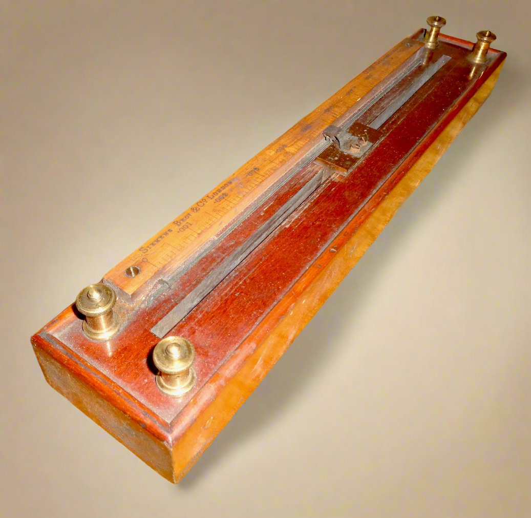 Vintage Siemens Brothers Slide Wire Potentiometer In Wood And Brass ...