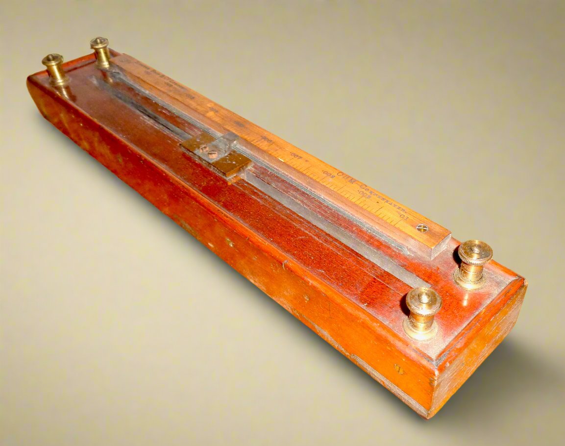 Vintage Siemens Brothers Slide Wire Potentiometer In Wood And Brass ...