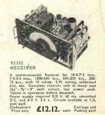 WW2 R1155A RAF Receiver 10D/820 As Used In The Lancaster And Halifax ...